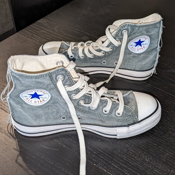Converse | Shoes | Converse All Star 7 5 High Top Chuck Taylors In Rare ...